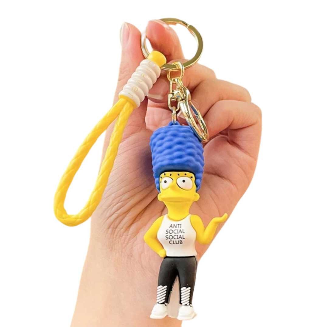 The Simpsons Anime Keychain - Etsy