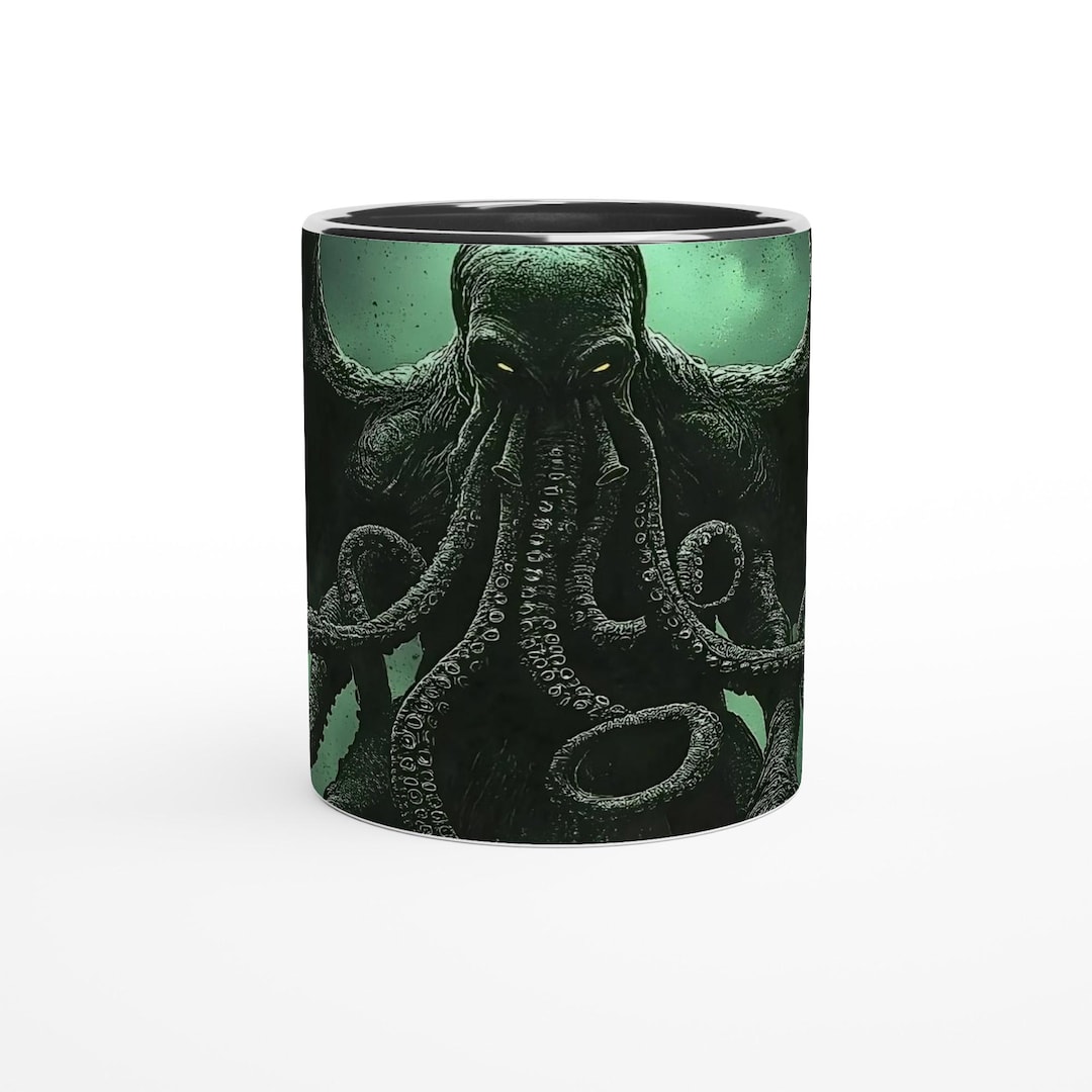 Cthulhu Mug | Lovecraftian Horror Ceramic Coffee Cup | Dishwasher Safe ...