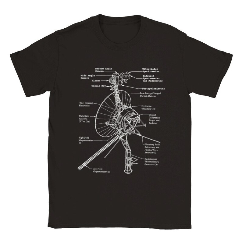 Voyager Probe Schematic T-shirt – Space Nerd NASA Tee - Etsy