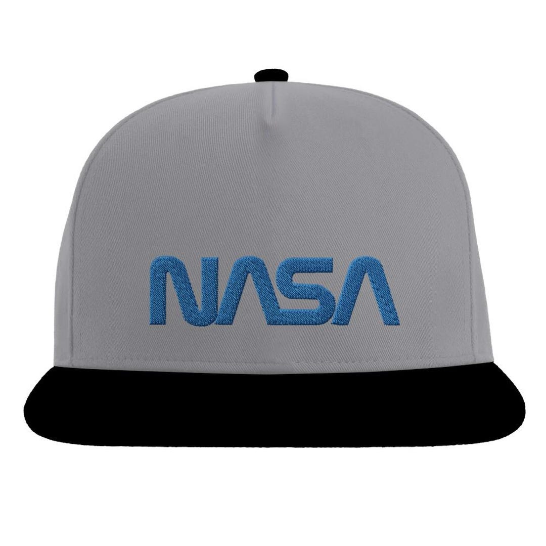 NASA Worm Logo Baseball Cap (original Flat Peak Snapback). VARIOUS COLOURS. - Etsy