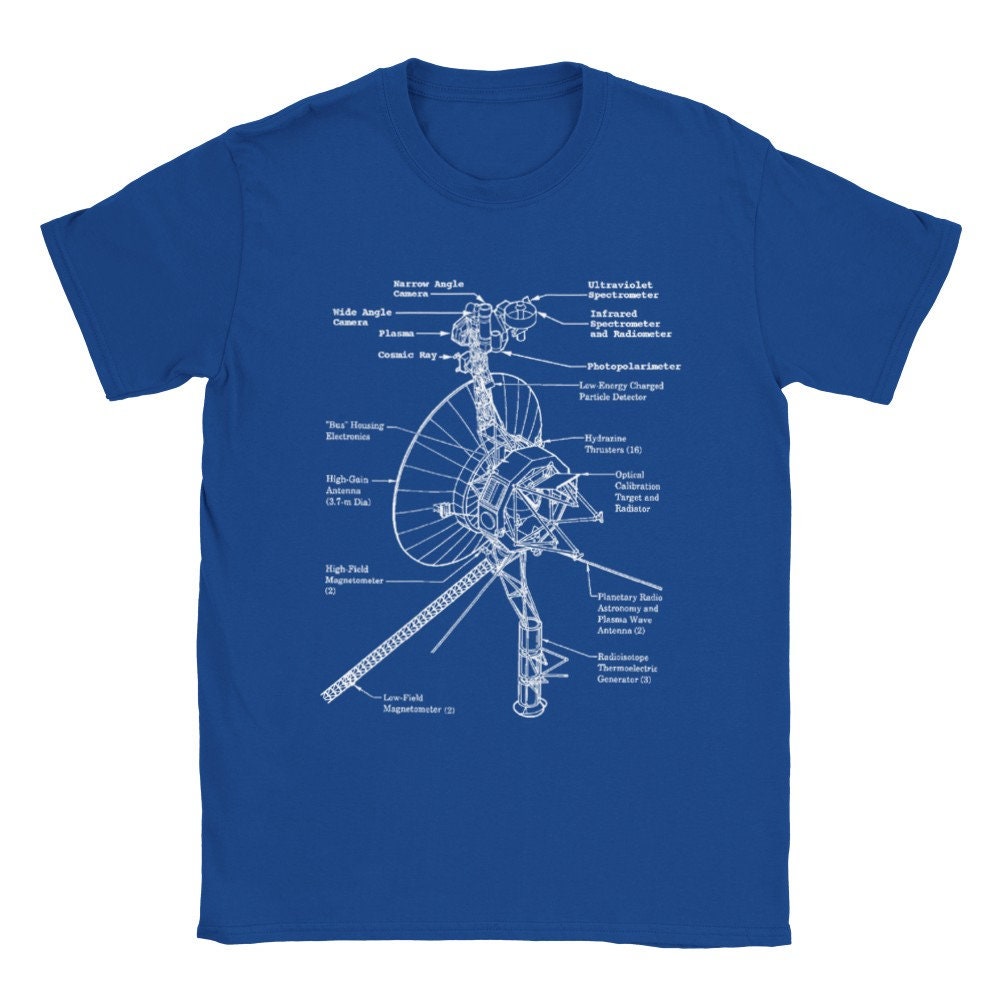 Voyager Probe Schematic T-shirt – Space Nerd NASA Tee - Etsy