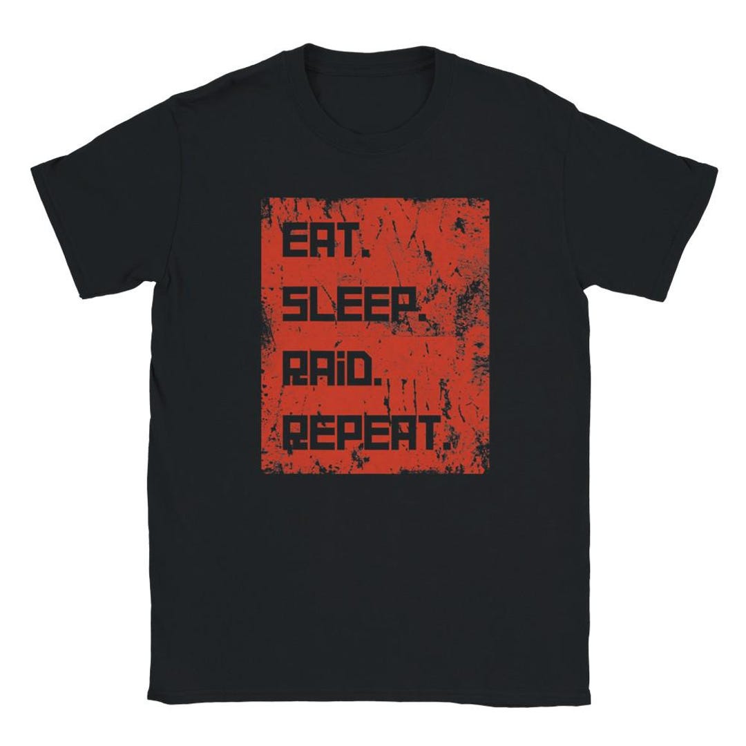 Rust Gamer T-shirt - Eat Sleep Raid Repeat - Perfect Gift for Gamer ...