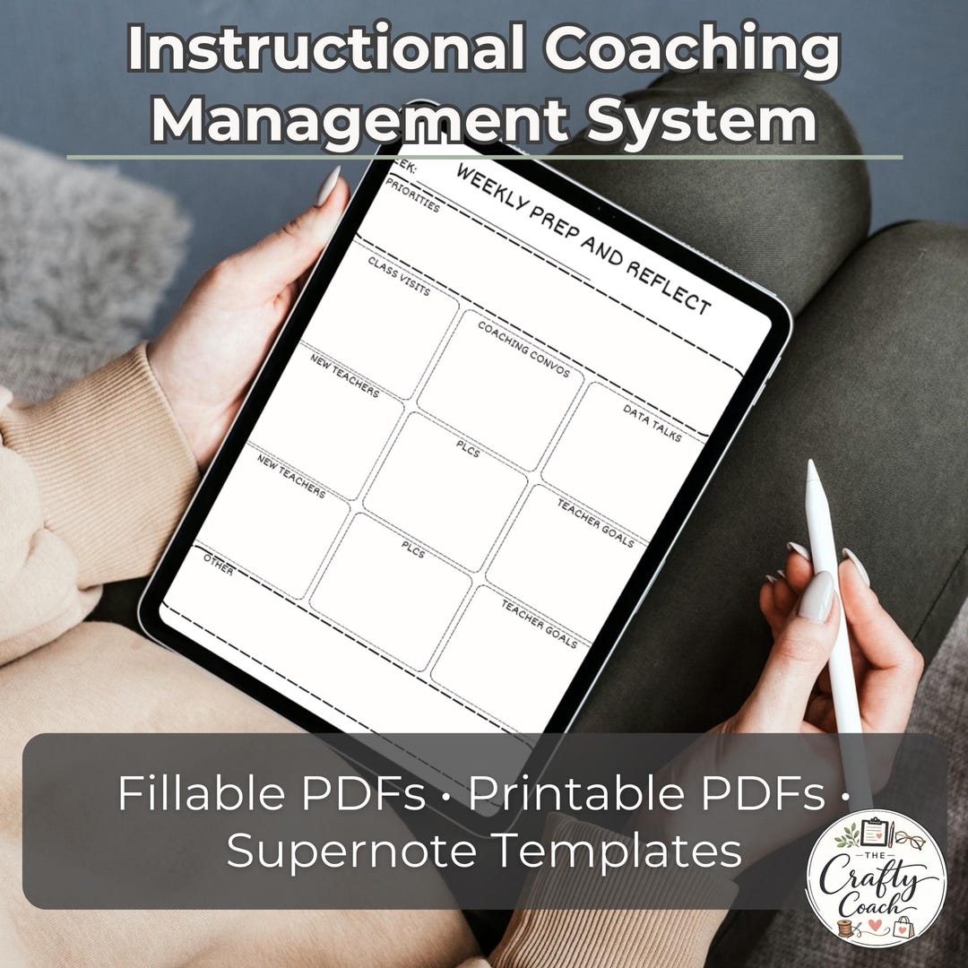 Instructional Coaching Management System | 6-12 Tracker & Data ...