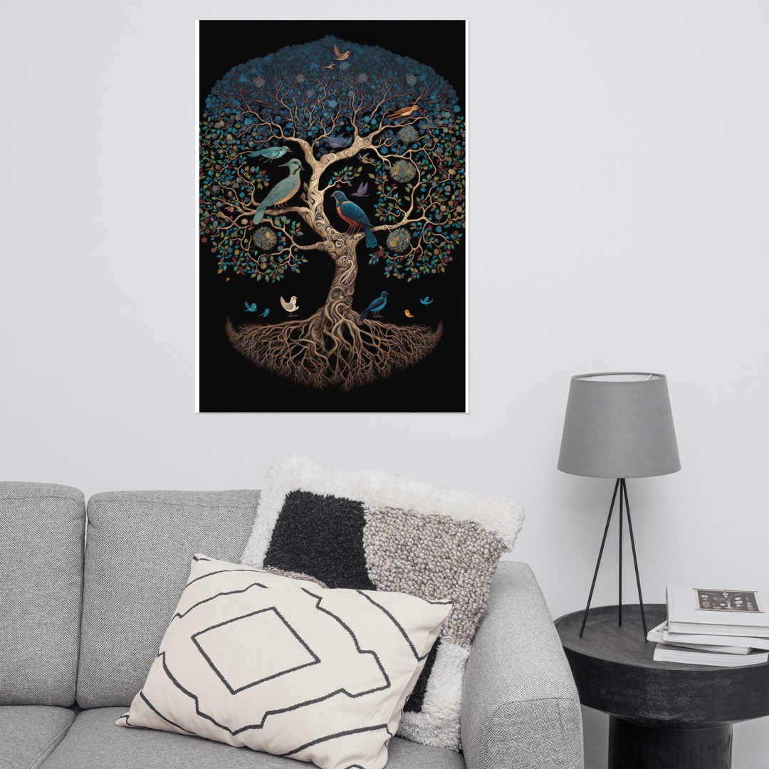 Tree of Life Birds Poster - Etsy