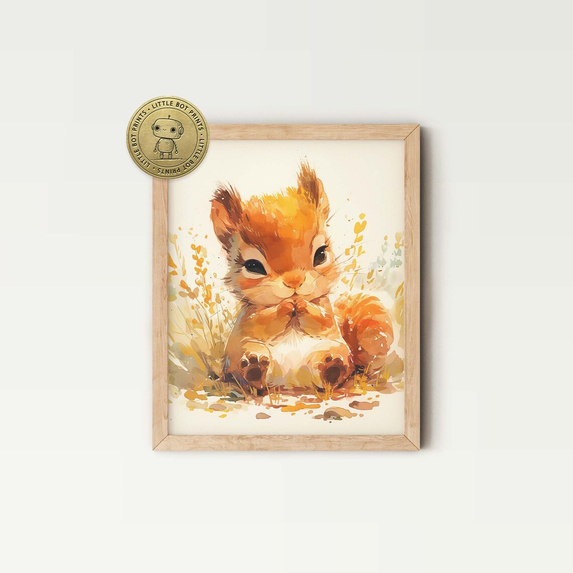 Little Cute Squirrel Wall Art Printable Instant Download High Quality Digital Print Affordable ...