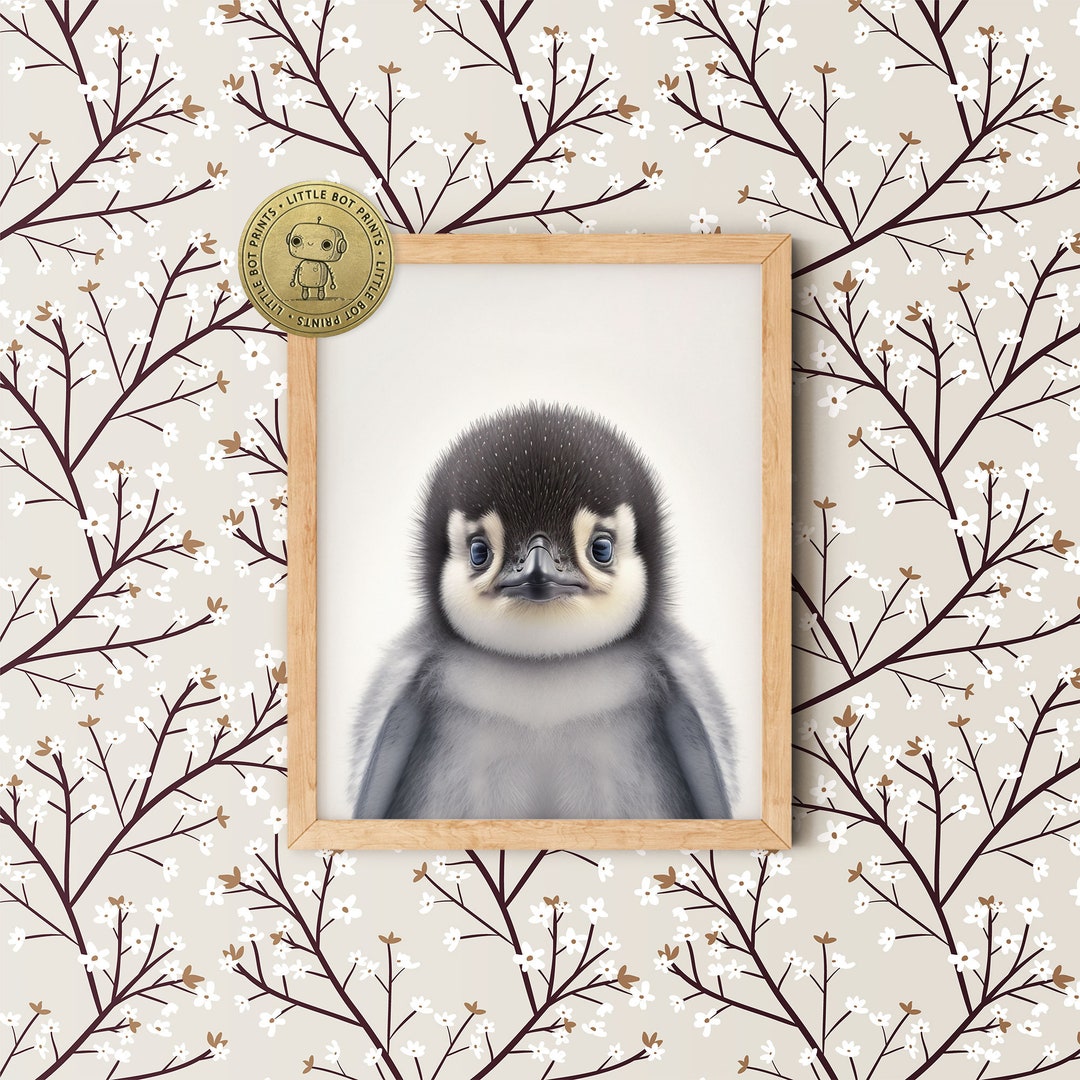 Baby Penguin Wall Art | Cute Animal Print | Printable Digital Download ...
