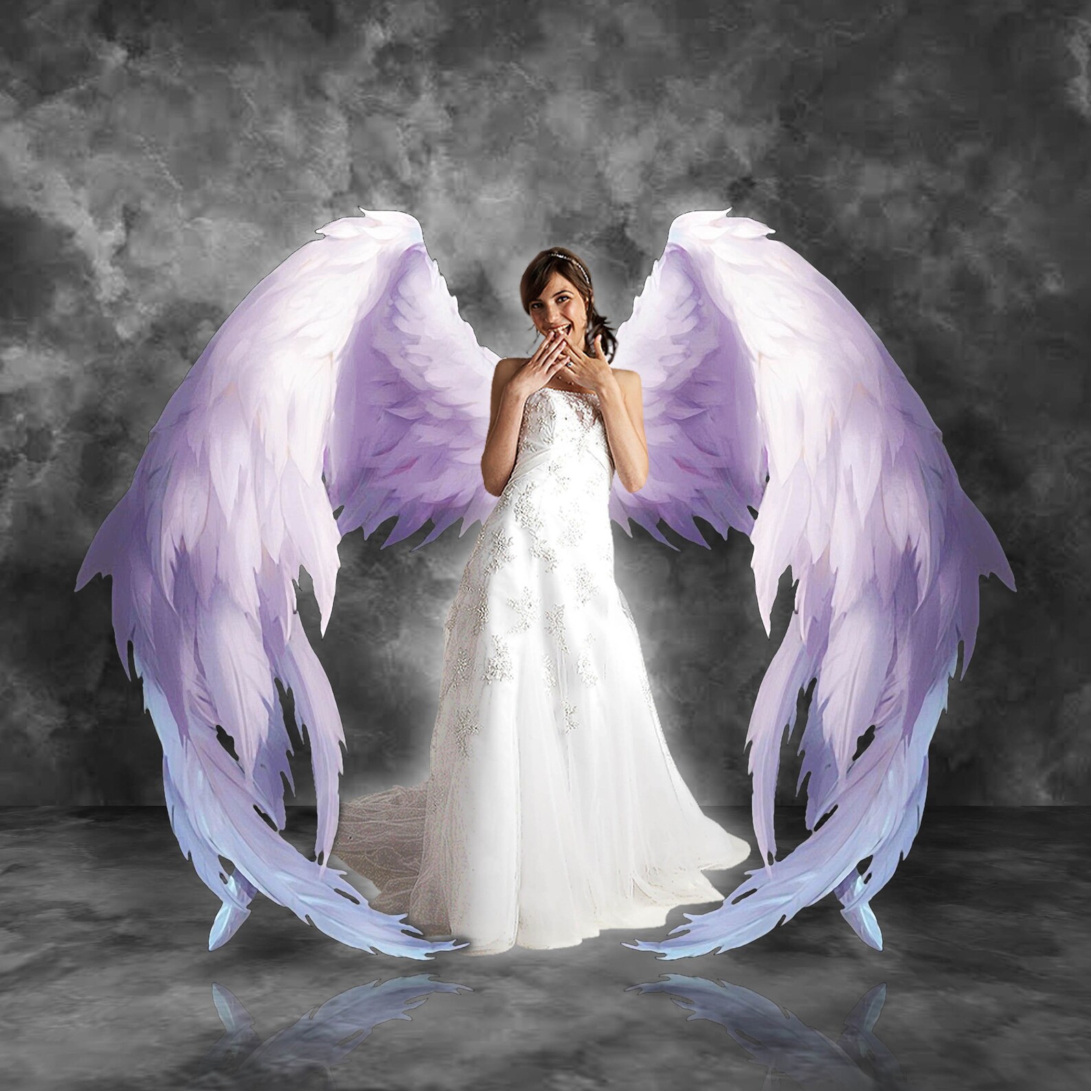 6 Digital Backdrop Angel Wings Digital Backgrounds Wedding Photo ...