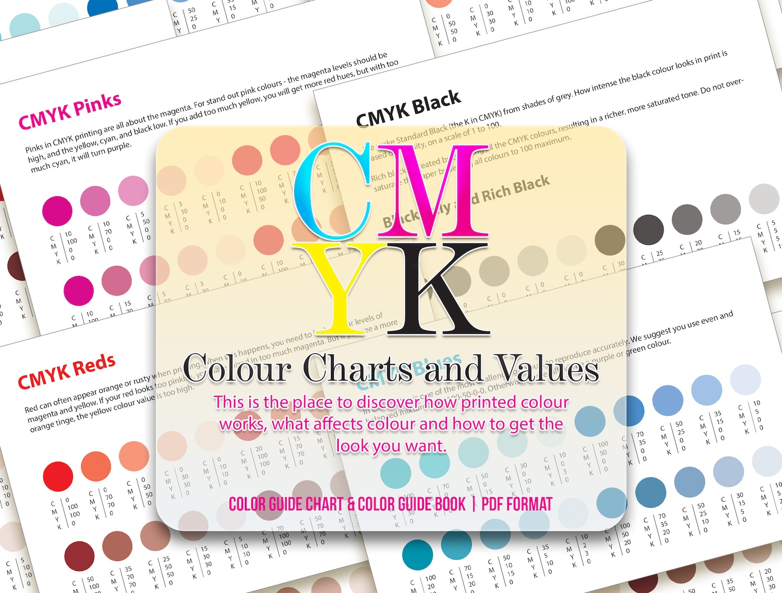 CMYK Color Chart | Colors Swatches CMYK Recipe | Rich Blacks | Offset ...