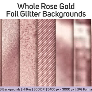 28 Rose Gold Digital Paper Rose Gold Glitter Textures Rose Gold Foil ...