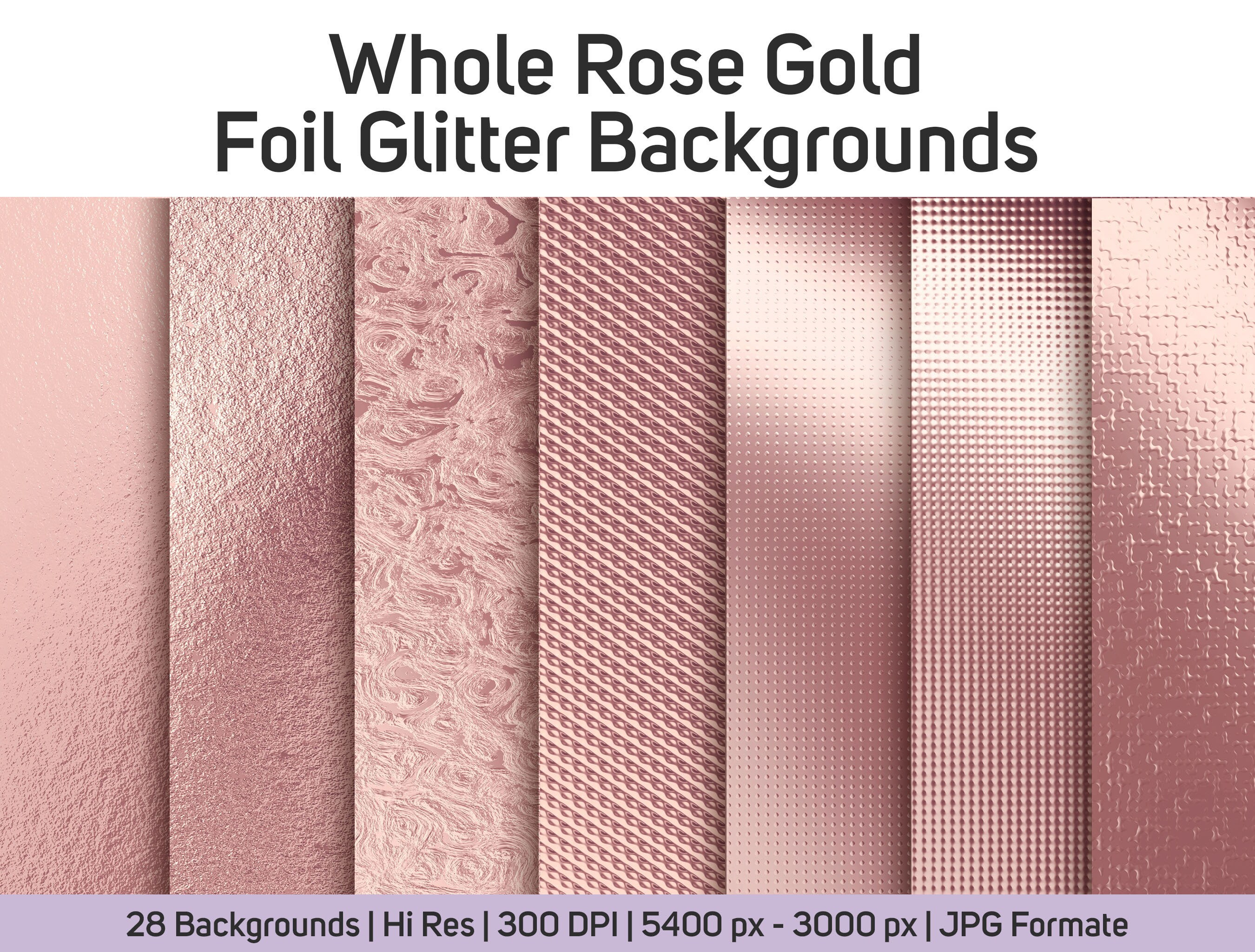 28 Rose Gold Digital Paper | Rose Gold Glitter Textures | Rose Gold ...