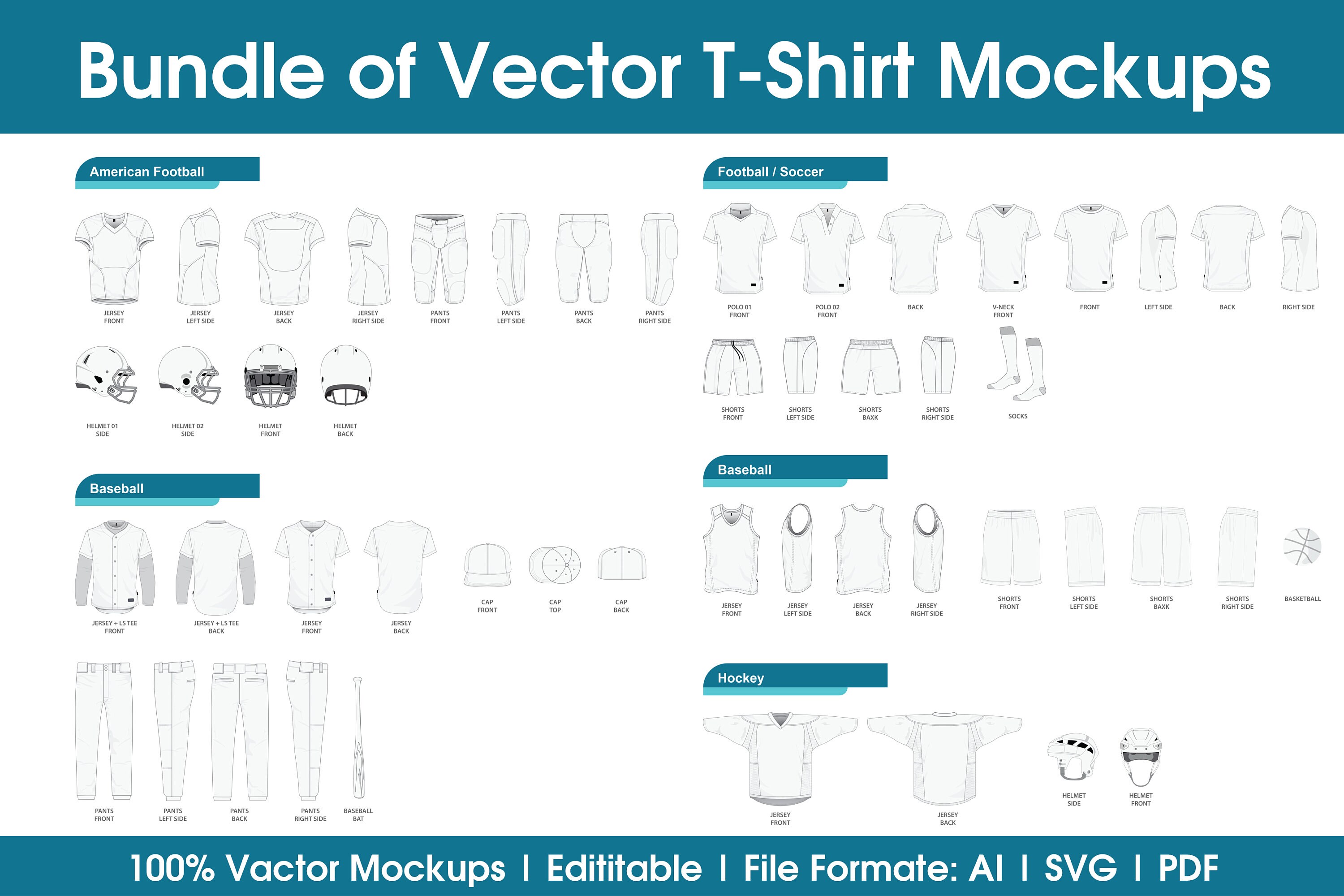Whole Vector Garment Mockup Kit, T-shirts Mockup Kit - Etsy