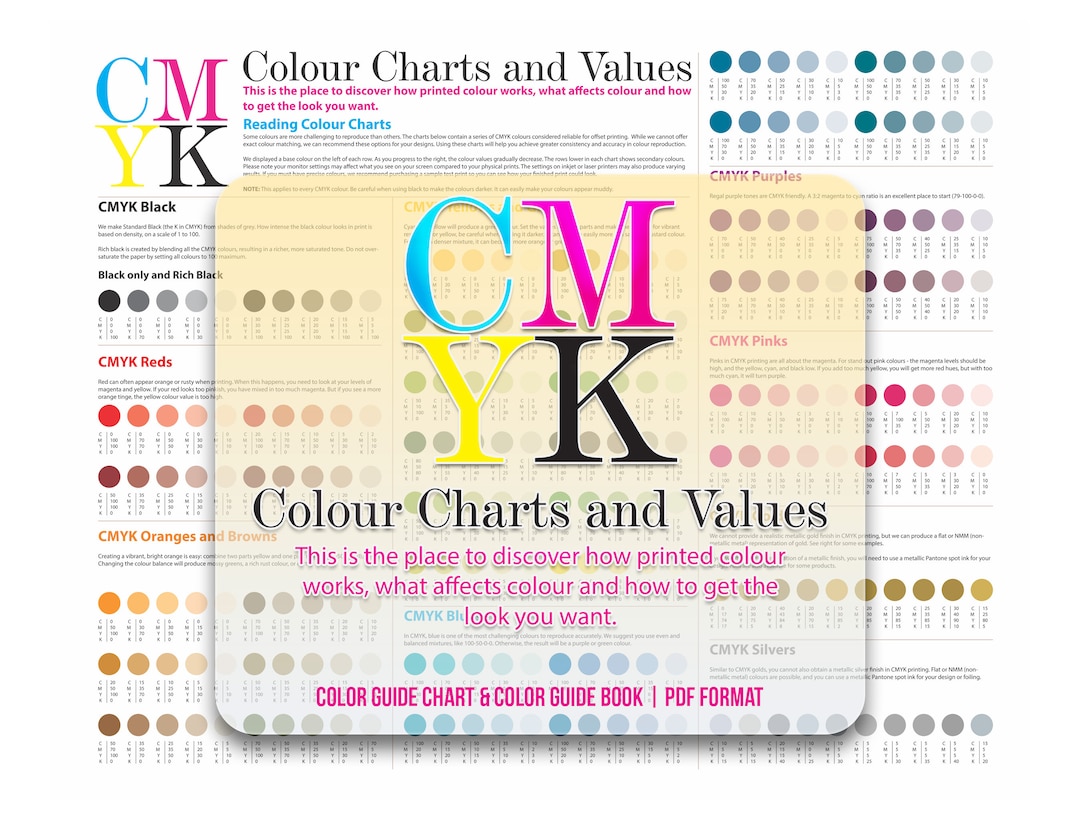CMYK Color Chart | Colors Swatches CMYK Recipe | Rich Blacks | Offset ...