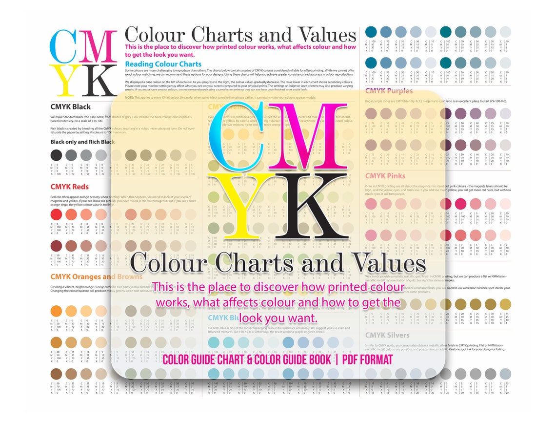 CMYK Color Chart | Colors Swatches CMYK Recipe | Rich Blacks | Offset ...
