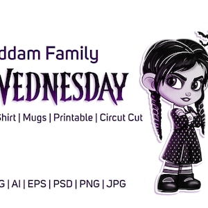 Wednesday SVG , Dancing Queen Png, Addam Family Svg, Png, Eps, Pdf, Ai ...