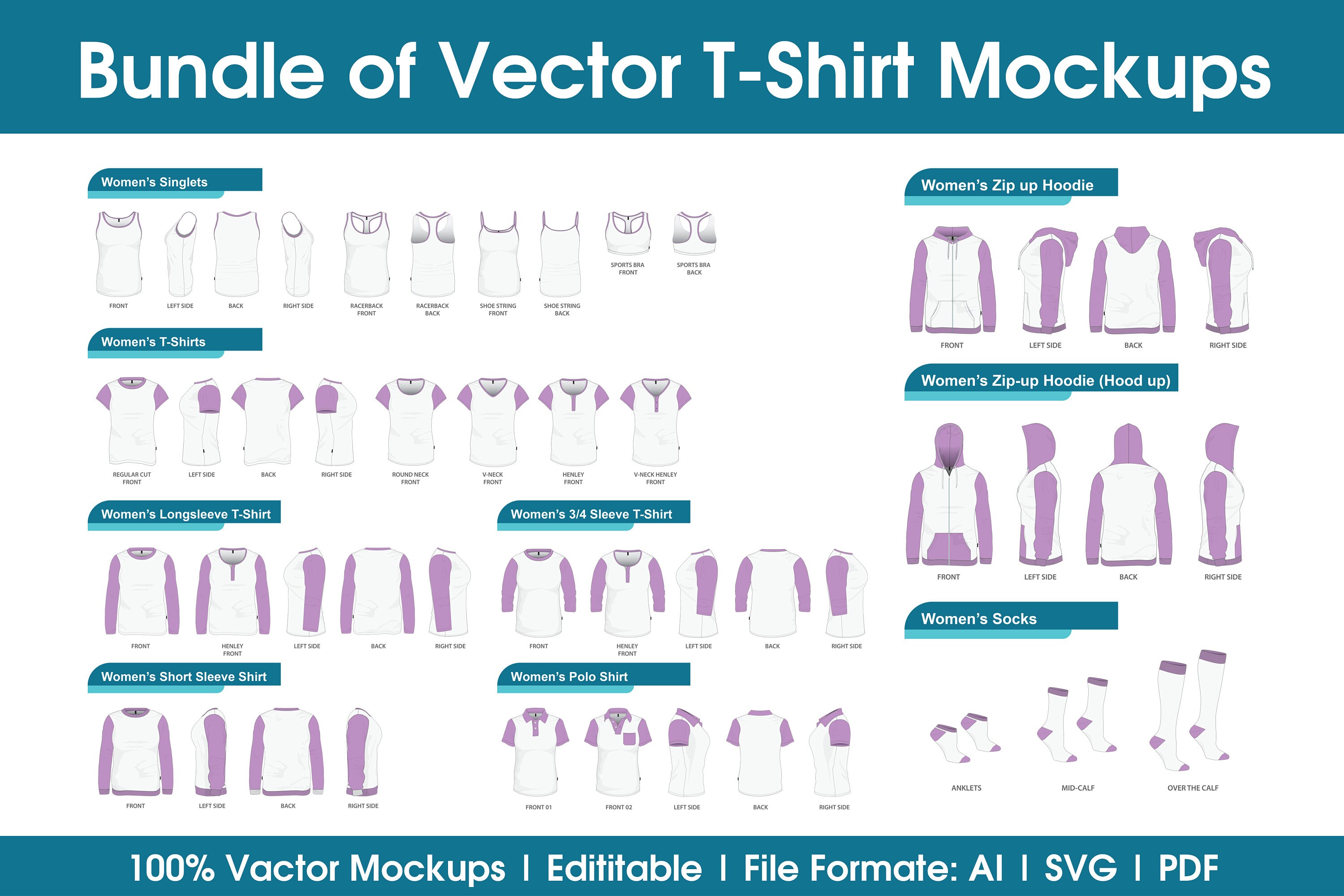 Whole Vector Garment Mockup Kit, T-shirts Mockup Kit - Etsy
