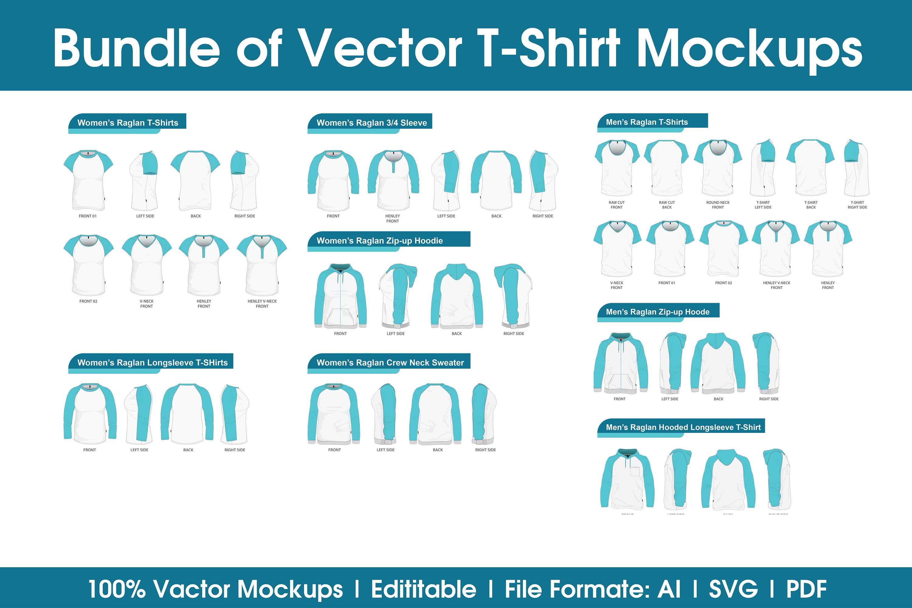Whole Vector Garment Mockup Kit, T-shirts Mockup Kit - Etsy