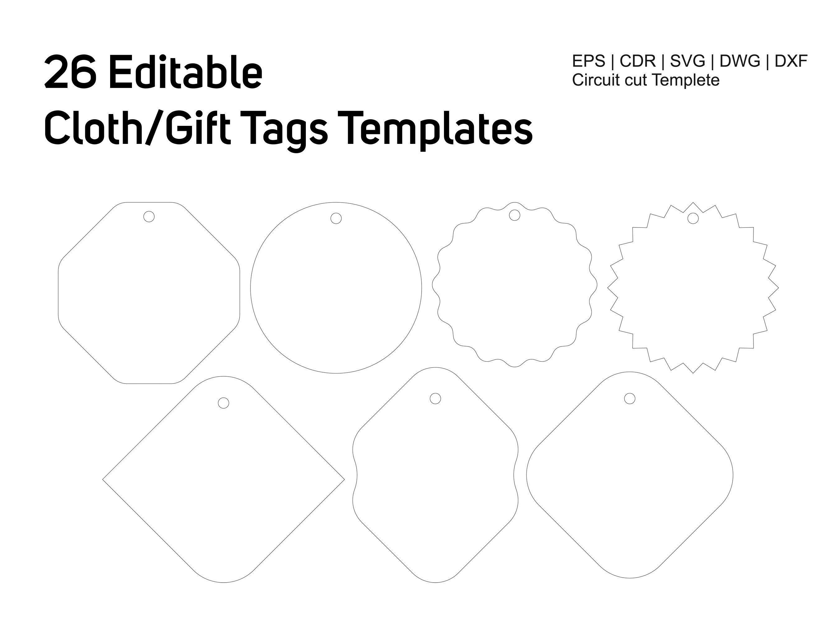 26 Cloth Price Tags, Tag Bundle, Gift Tags, Tags Svg, Label Svg ...