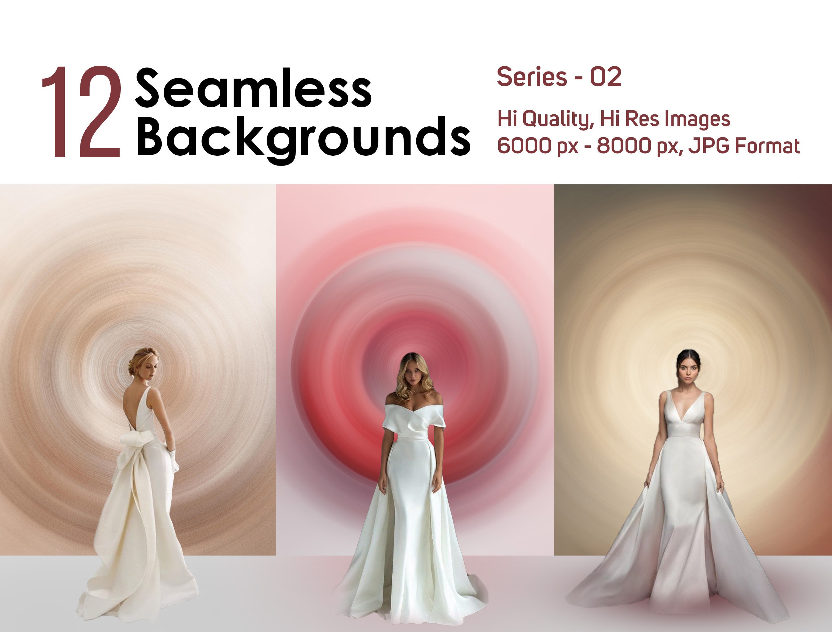 12 Digital Backdrops Spiral Digital Grounds Wedding Backdrop Maternity ...