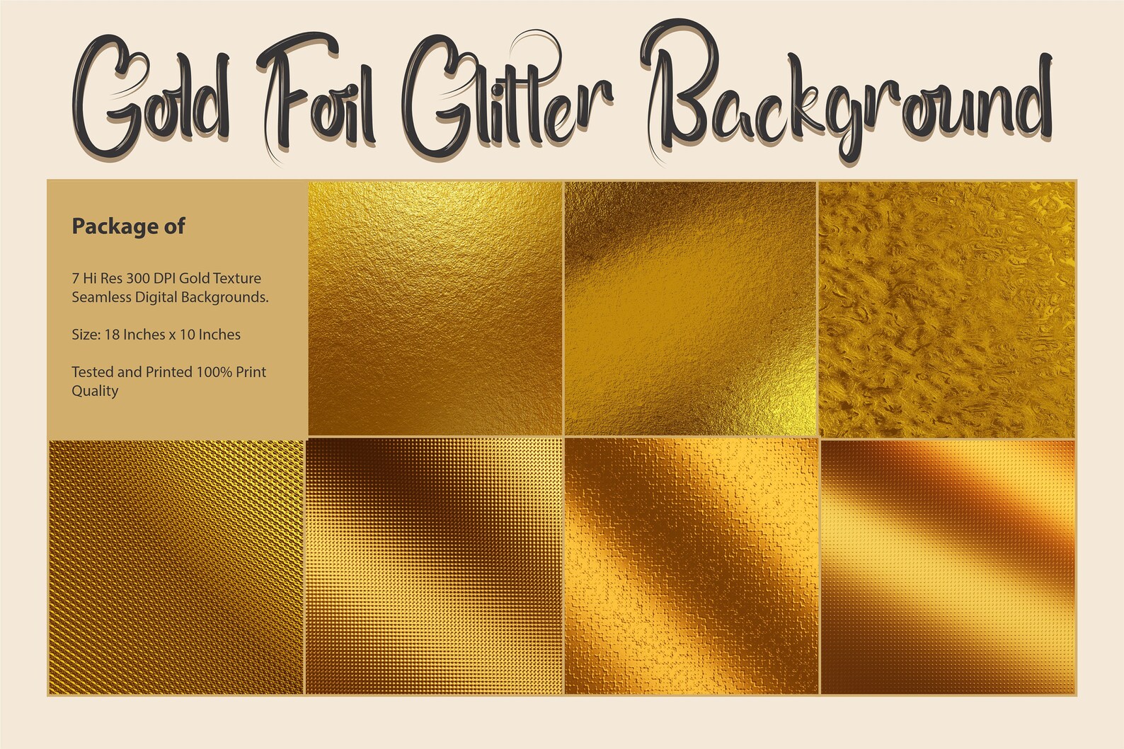 Gold Foil Glitter Digital Paper, Gold Digital Texture Paper Yellow Gold ...