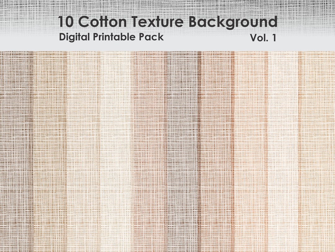 10 Fabric Digital Paper Pack, Tapioca Color, Light Pastel Beige Color ...