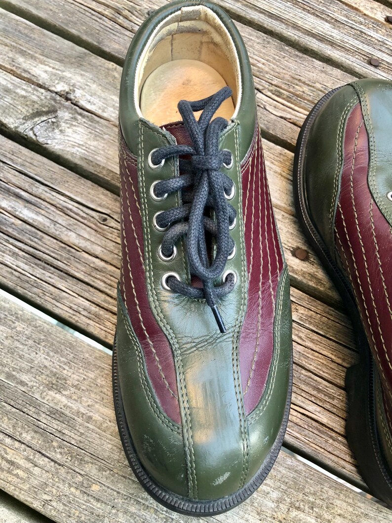 John Fluevog Angel Eddie Shoes Seventh Heaven Soles in Green and ...