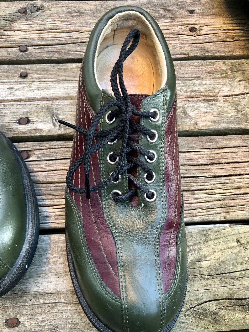 John Fluevog Angel Eddie Shoes Seventh Heaven Soles in Green and ...