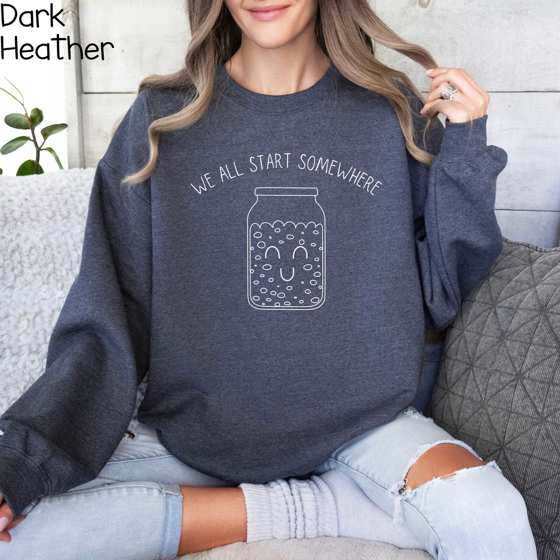 Sourdough Bread Starter Sweatshirt, Funny Sourdough Starter Crewneck ...