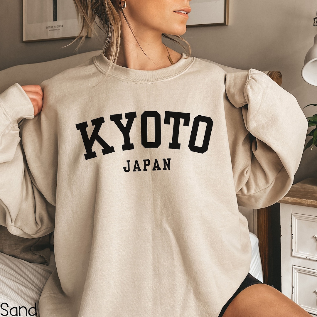 Kyoto Sweatshirt Japan Sweatshirt Japanese Varsity Crewneck Travel