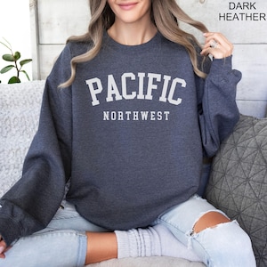 Pacific Northwest Crewneck Sweatshirt, Moving to PNW Gift, Seattle ...
