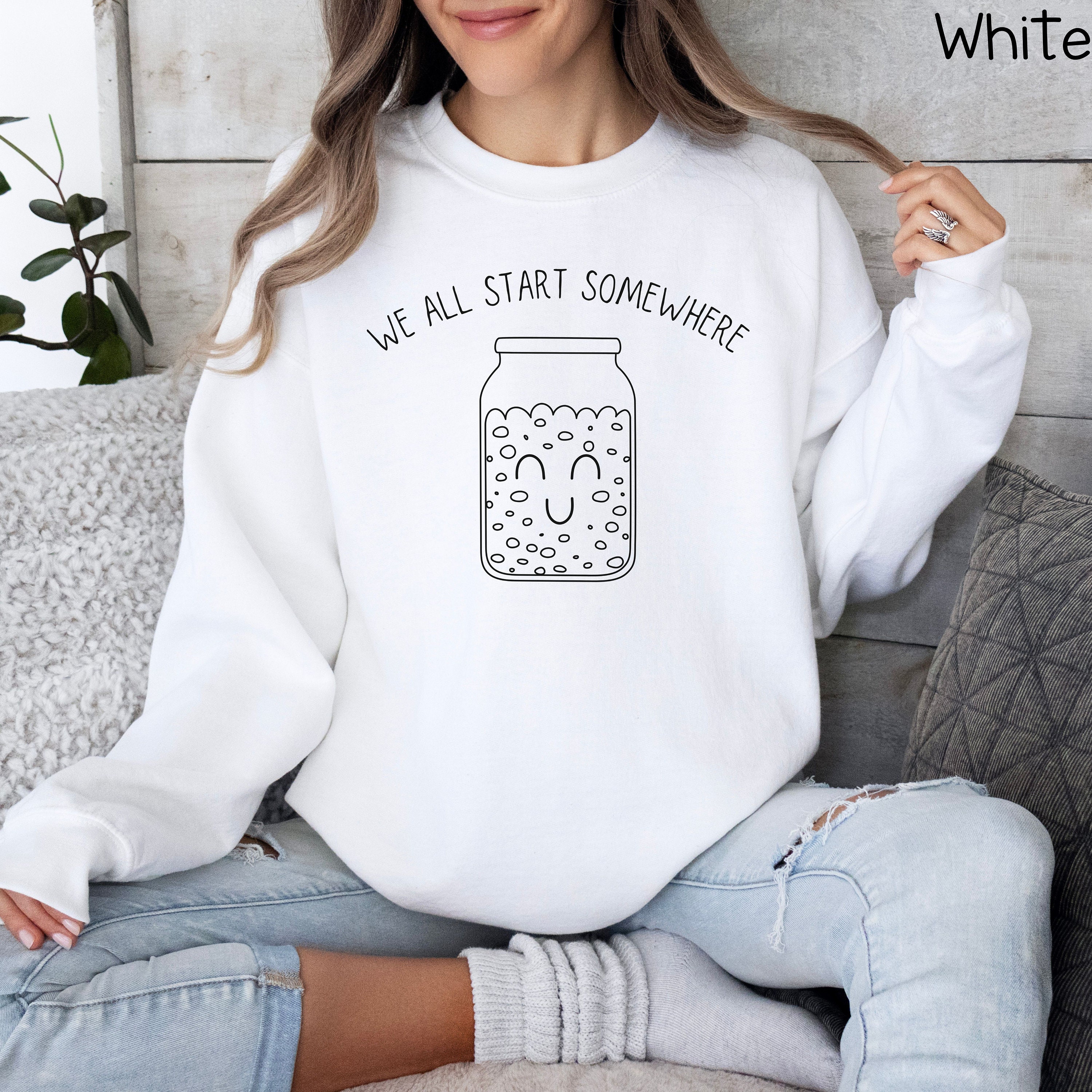 Sourdough Bread Starter Sweatshirt, Funny Sourdough Starter Crewneck ...