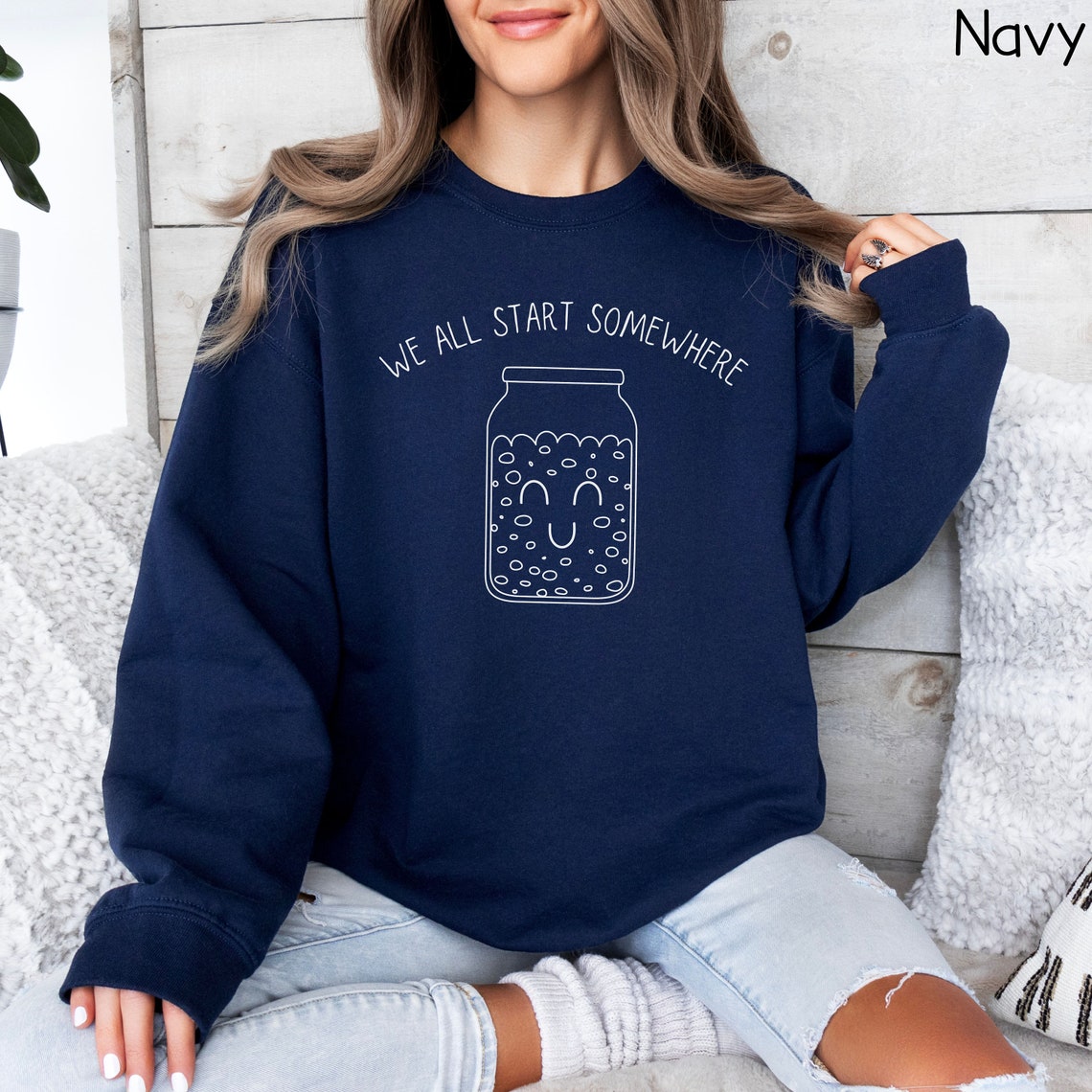Sourdough Bread Starter Sweatshirt, Funny Sourdough Starter Crewneck ...
