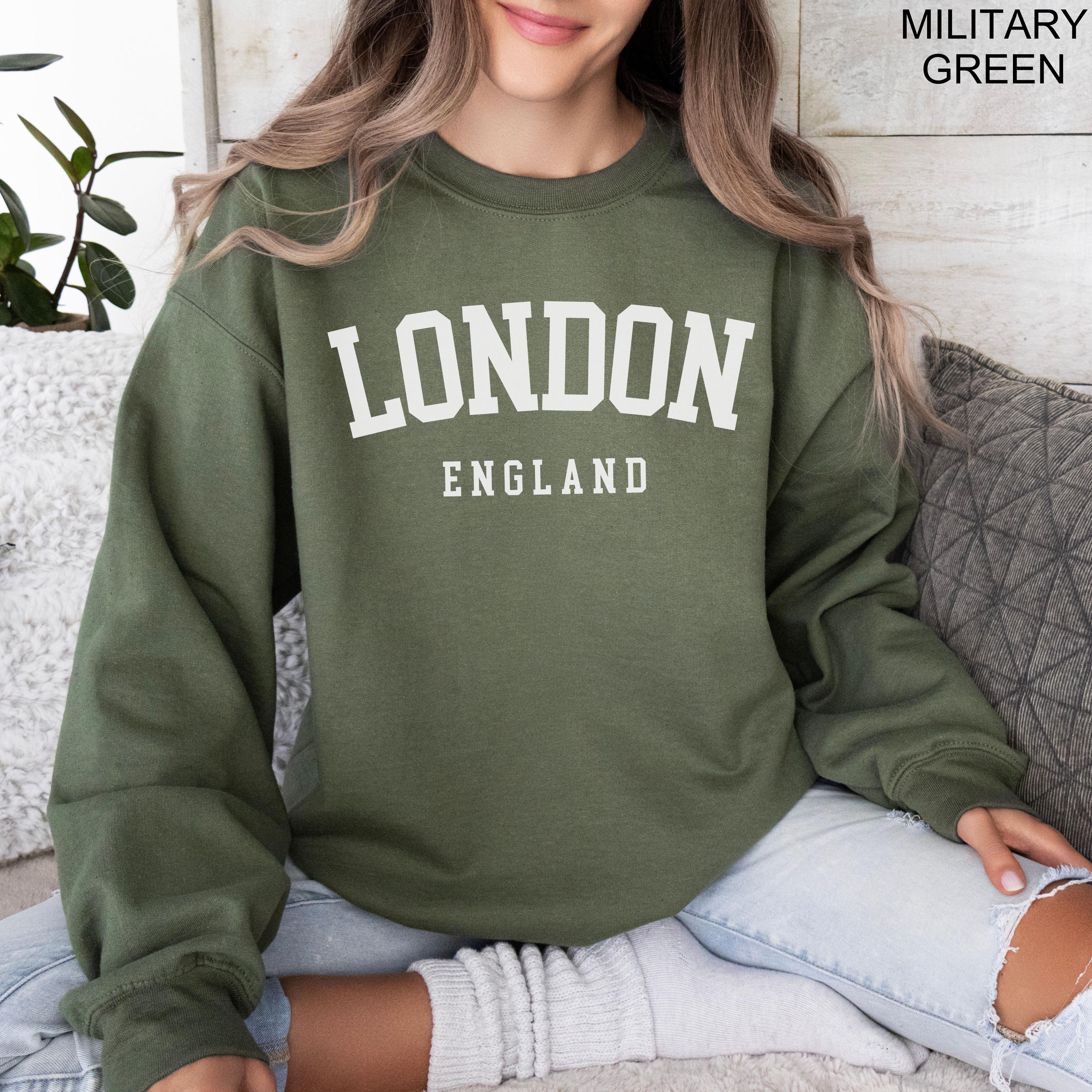 London England Sweatshirt, Varsity Font Sweatshirt, English Fashion ...