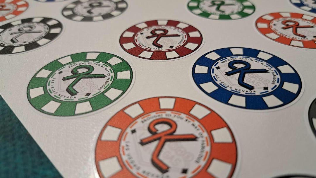 The Killers Inspired Poker Chip Stickers - Etsy