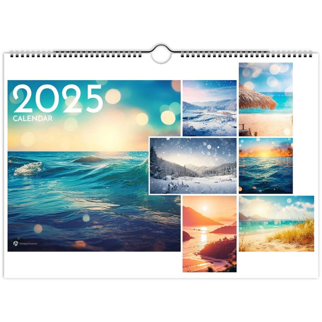 Seasonal Landscape 2025 Calendar - Eco-friendly & Vibrant Designs - Etsy