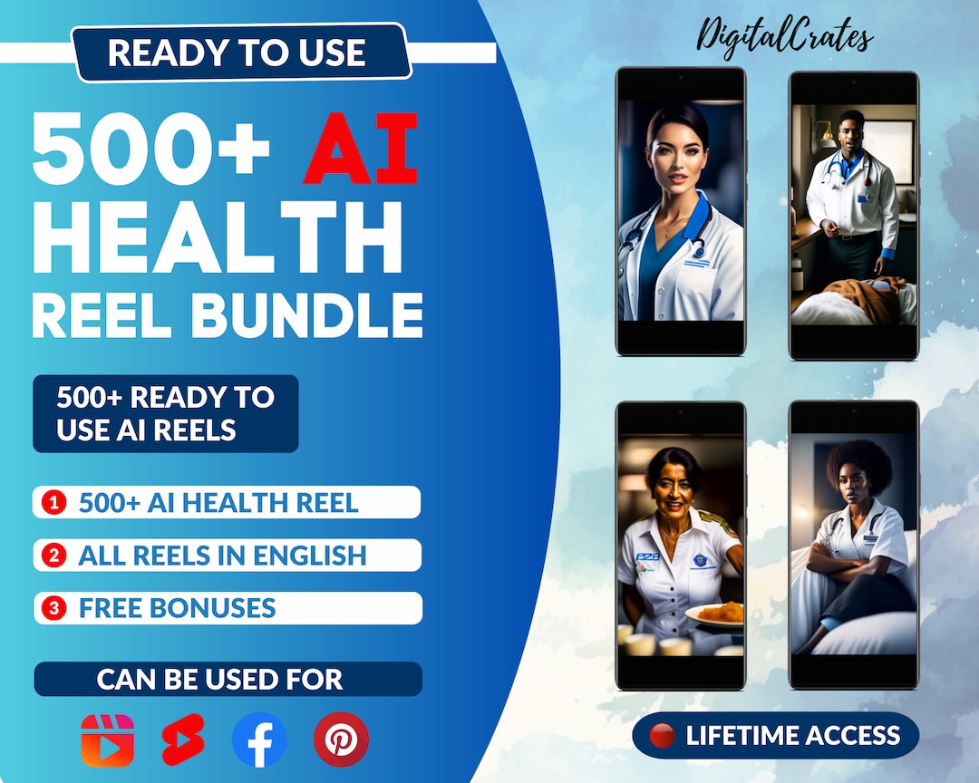 500 AI Health Reel Bundle Ready to Use Health Reel Bundle for Instagram ...