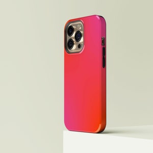 Gradient Patterned Orange and Pink Magsafe Tough iPhone Case | iPhone ...
