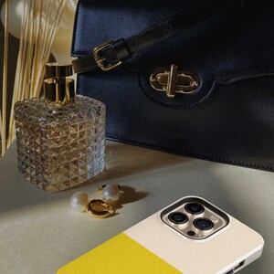 Bicoloured Yellow & Cream Magsafe Tough Phone Case | iPhone 16 15 14 ...