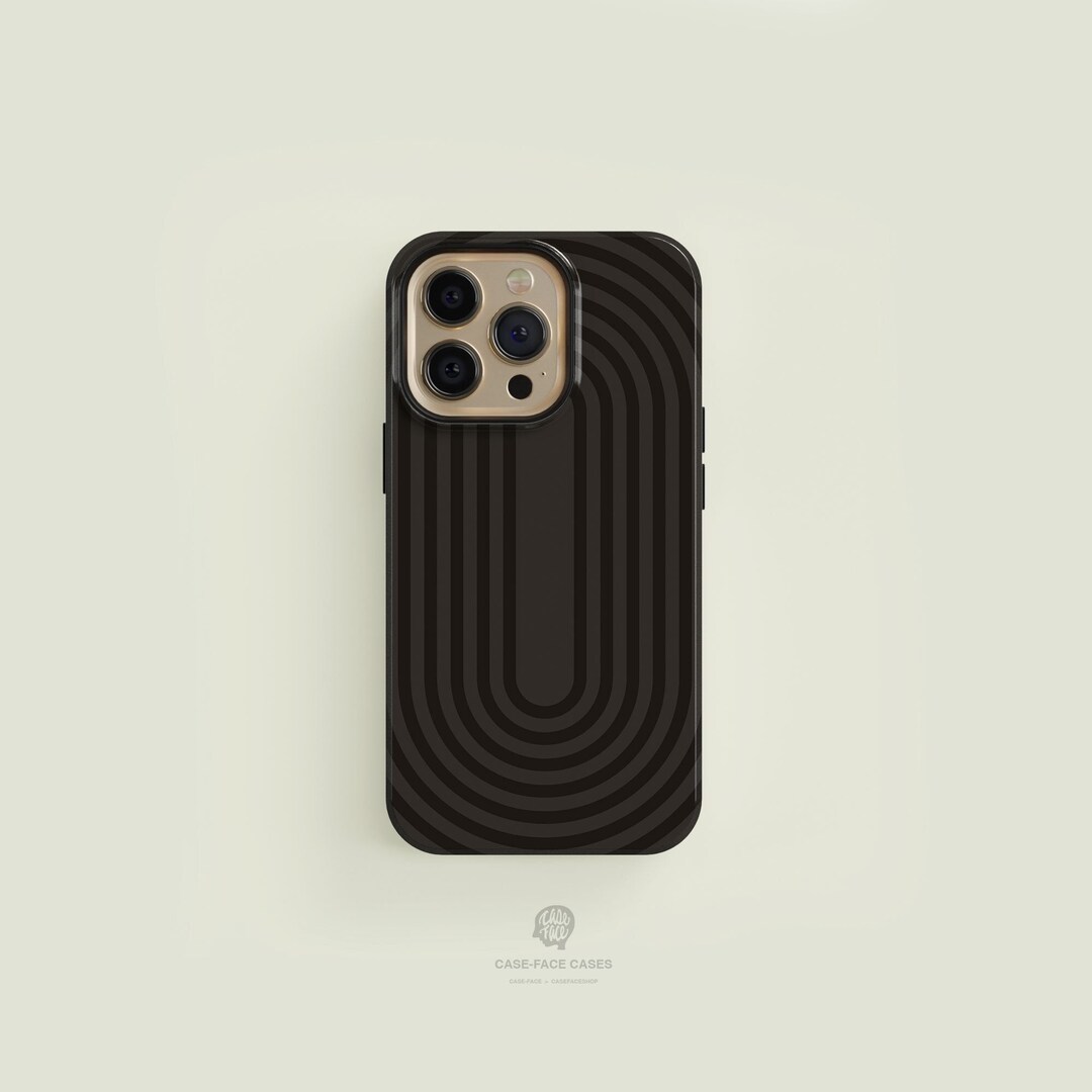 Circular Arch Black on Black Magsafe Tough Phone Cases Iphone - Etsy