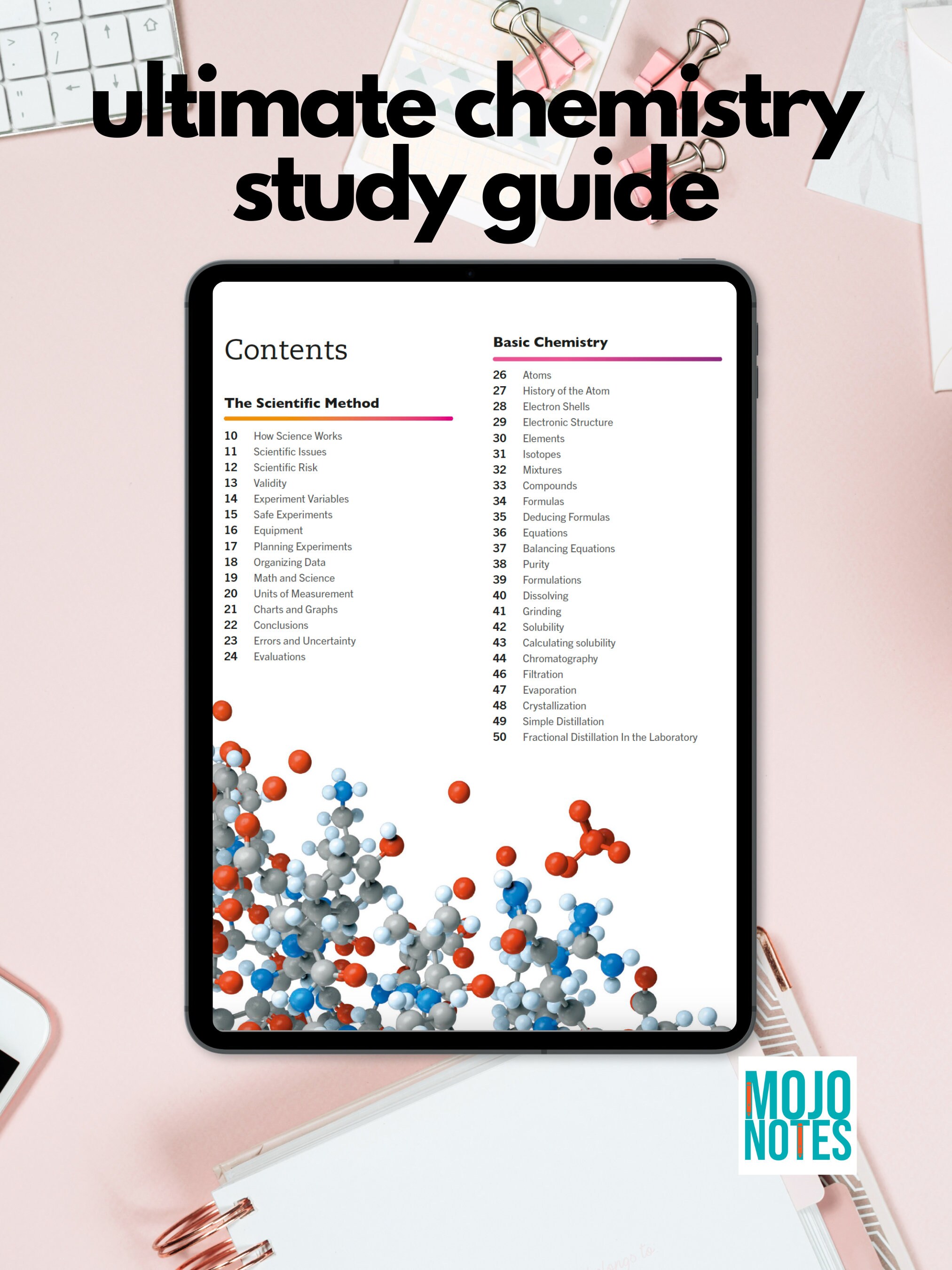Chemistry Study Guide Workbook Digital Download - Etsy