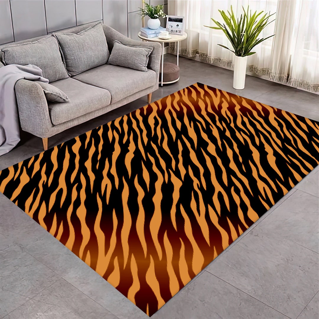 Tiger Tiger Pattern Rug Wild Animal Pattern Rug Animal - Etsy