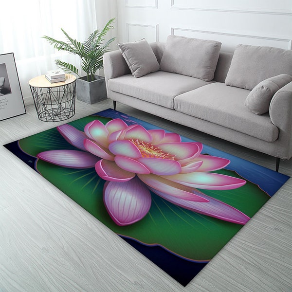Lotus Symbol Rug - Etsy