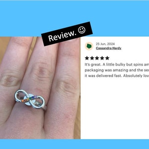 Autism Infinity Ring, ADHD Ring, Fidget Spinner Ring, Anxiety Spinning ...