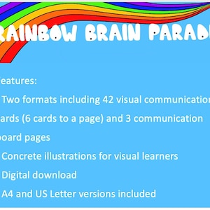 Visual Communication Cards for School, Nonverbal Communication Board ...