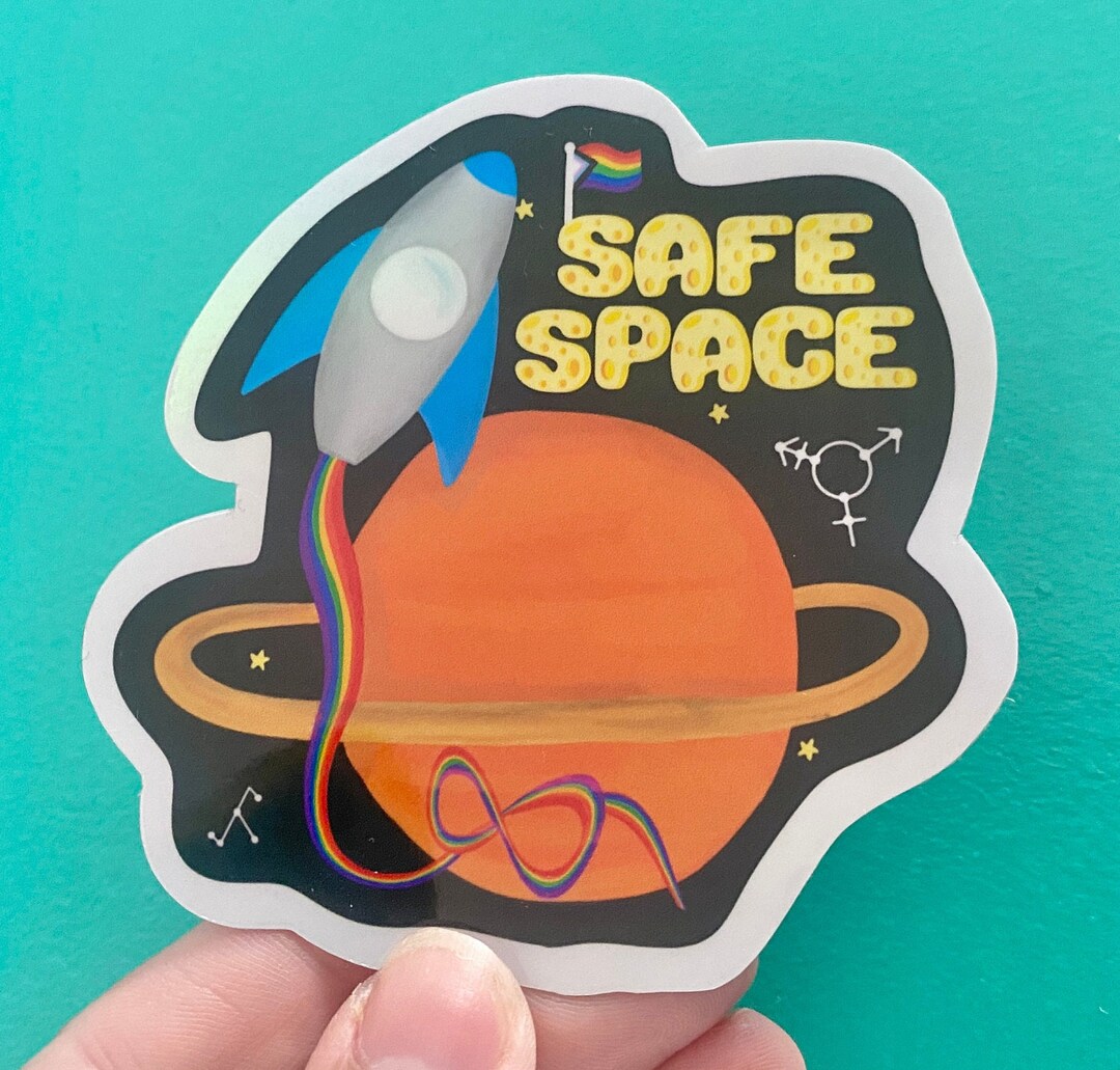 Safe Space Sticker: Inclusion, LGBTQ, Neurodiversity (3.94" X 3.94") - Etsy