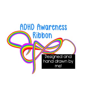 ADHD Png, Funny ADHD Awareness Ribbon File, ADHD Pride, Mental Health ...