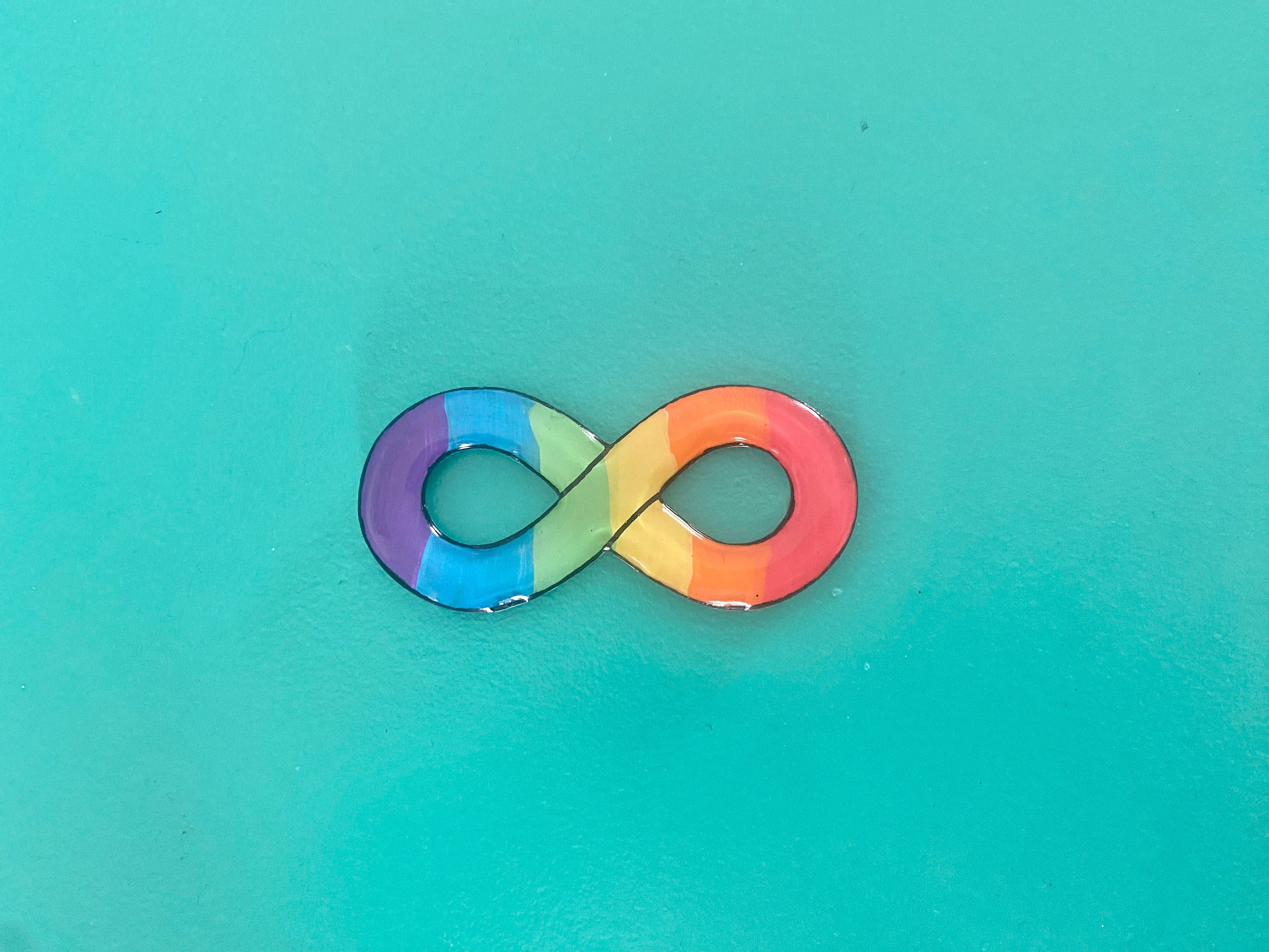 ADHD Magnet Autism Magnet Infinity Rainbow Autism - Etsy