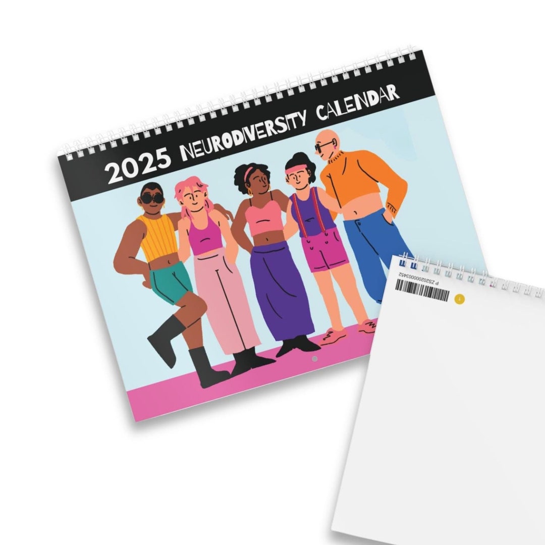2025 Neurodiversity Calendar, ADHD Planner, Autistic Affirmations - Etsy