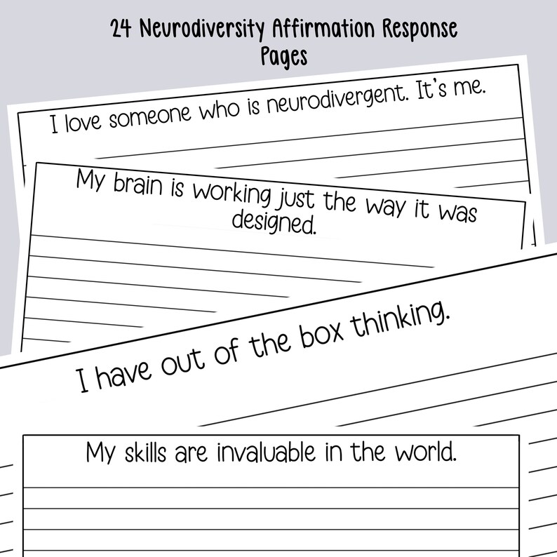 Neurodiversity Affirming Journey Journal, Self-reflection Prompts (PDF ...