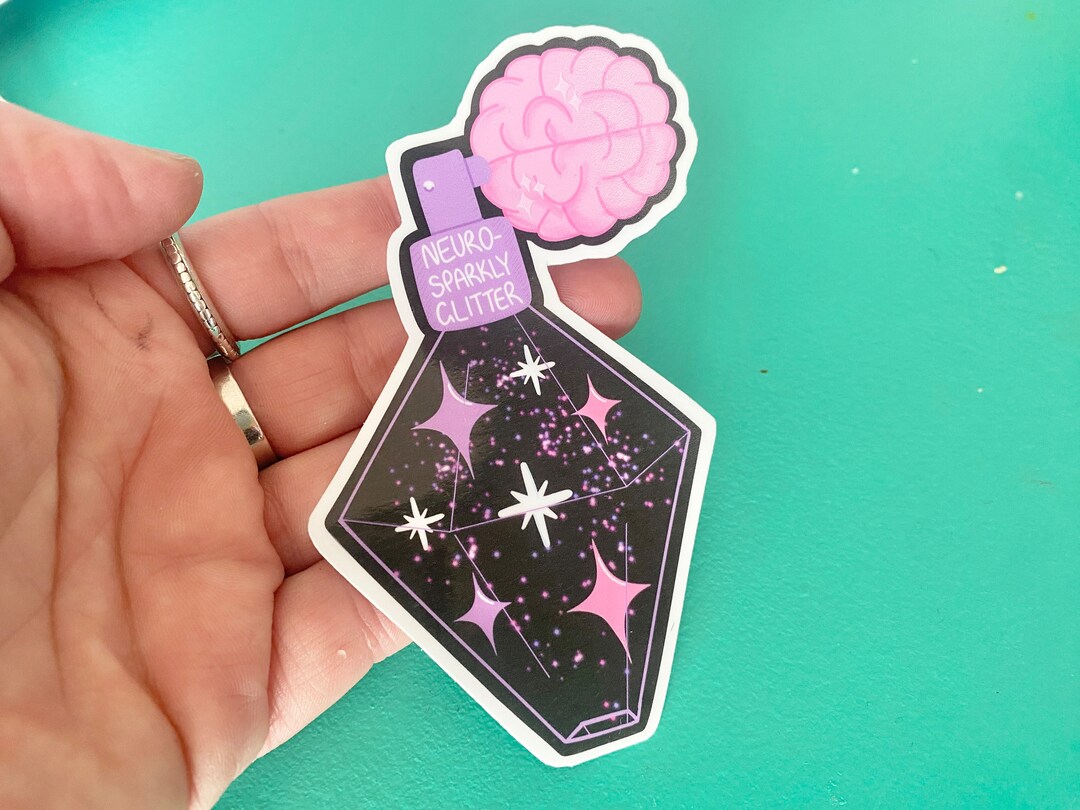 Neurosparkly Glitter Sticker, Autism Sticker, ADHD Sticker, Autistic ...