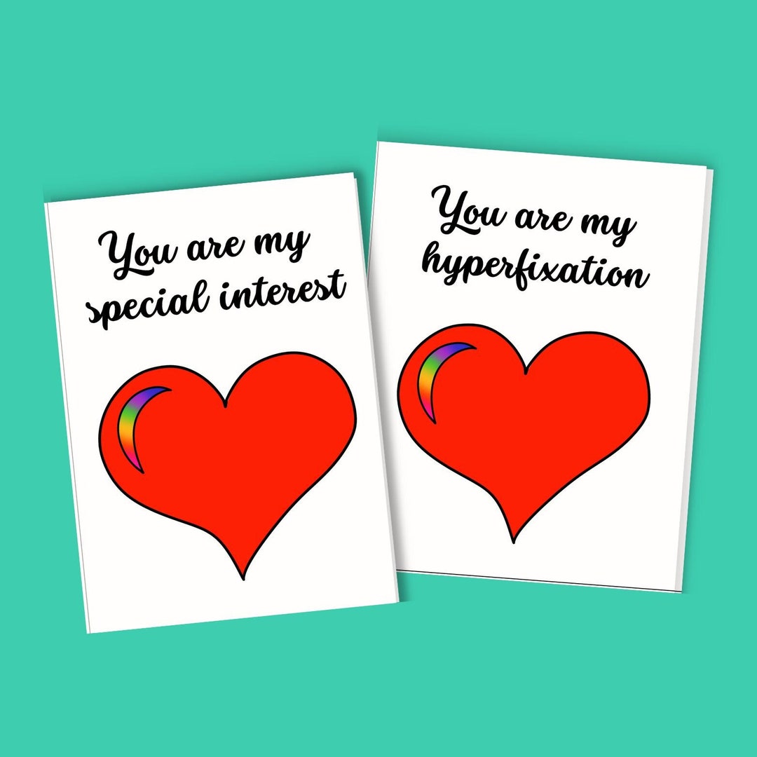 Printable Neurodivergent Valentine, Anniversary Card, Autistic Husband ...